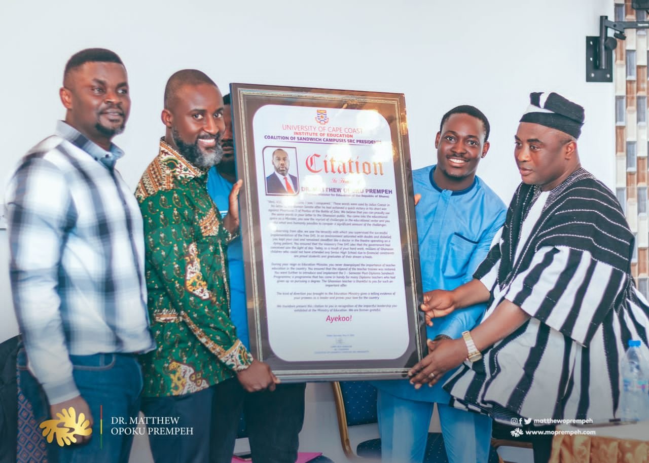 COALITION OF UNIVERSITY OF CAPE COAST SANDWICH CAMPUSES HONOUR DR ...